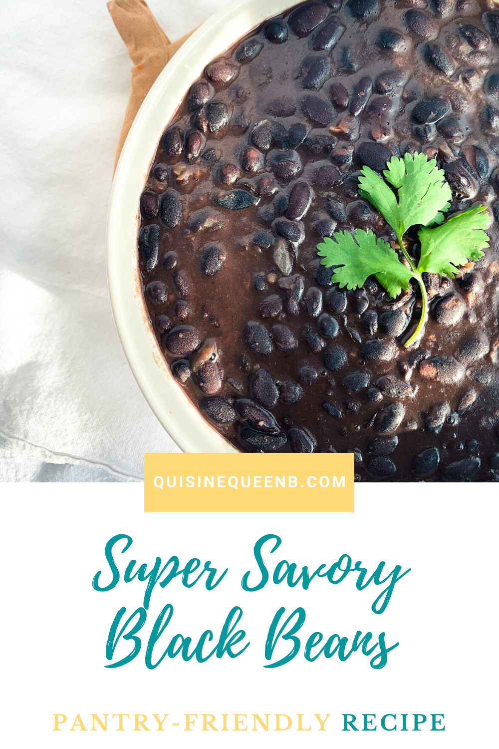 Super Savory Black Beans (Quick & Easy) - Quisine Queen B